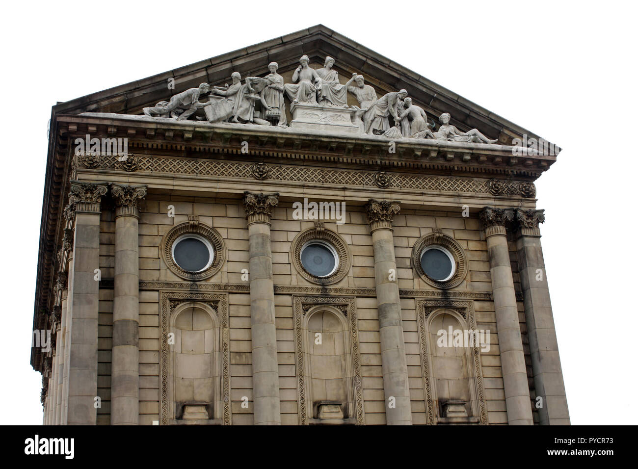 The Town Hall, a Grade 1 listed building, in the middle of Todmorden ...