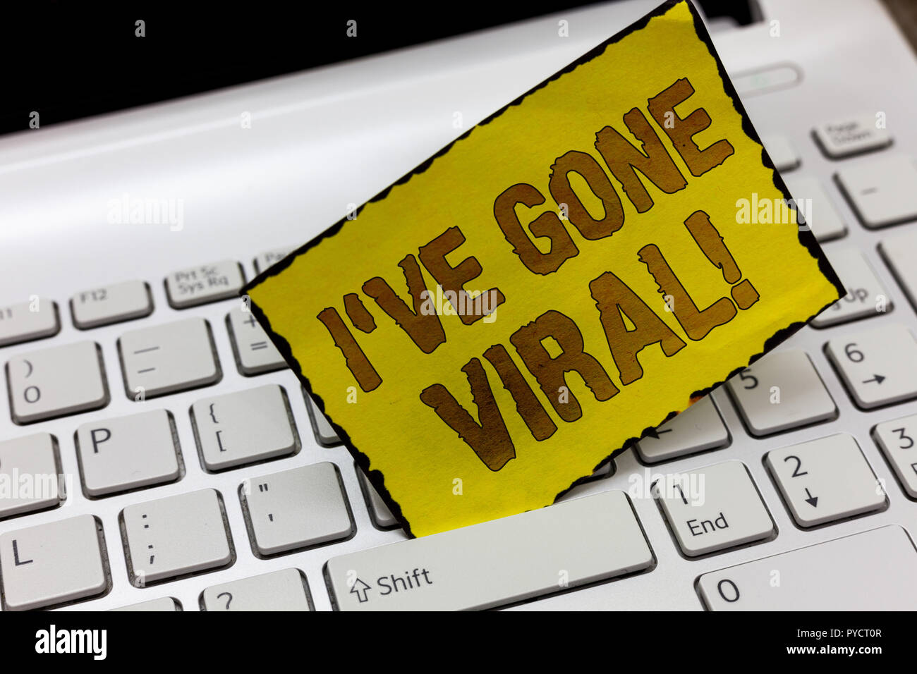 Text sign showing Ive have Gone Viral. Conceptual photo medical term ...