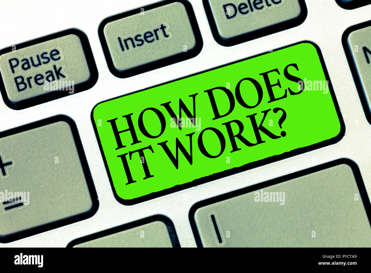 Word writing text How Does It Work question. Business concept for ...