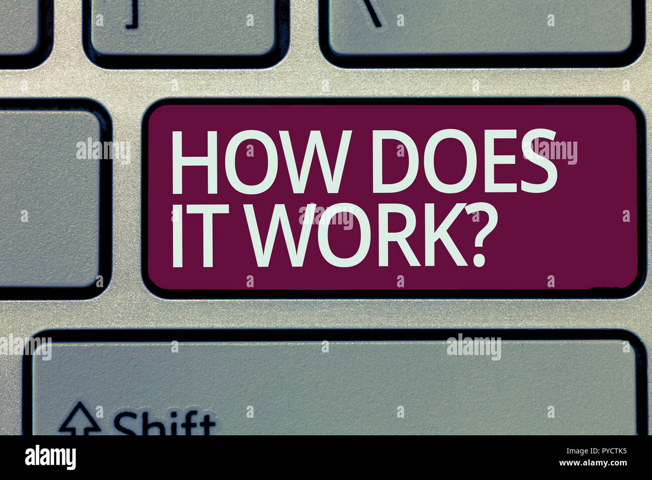 Handwriting text writing How Does It Work question. Concept meaning ...