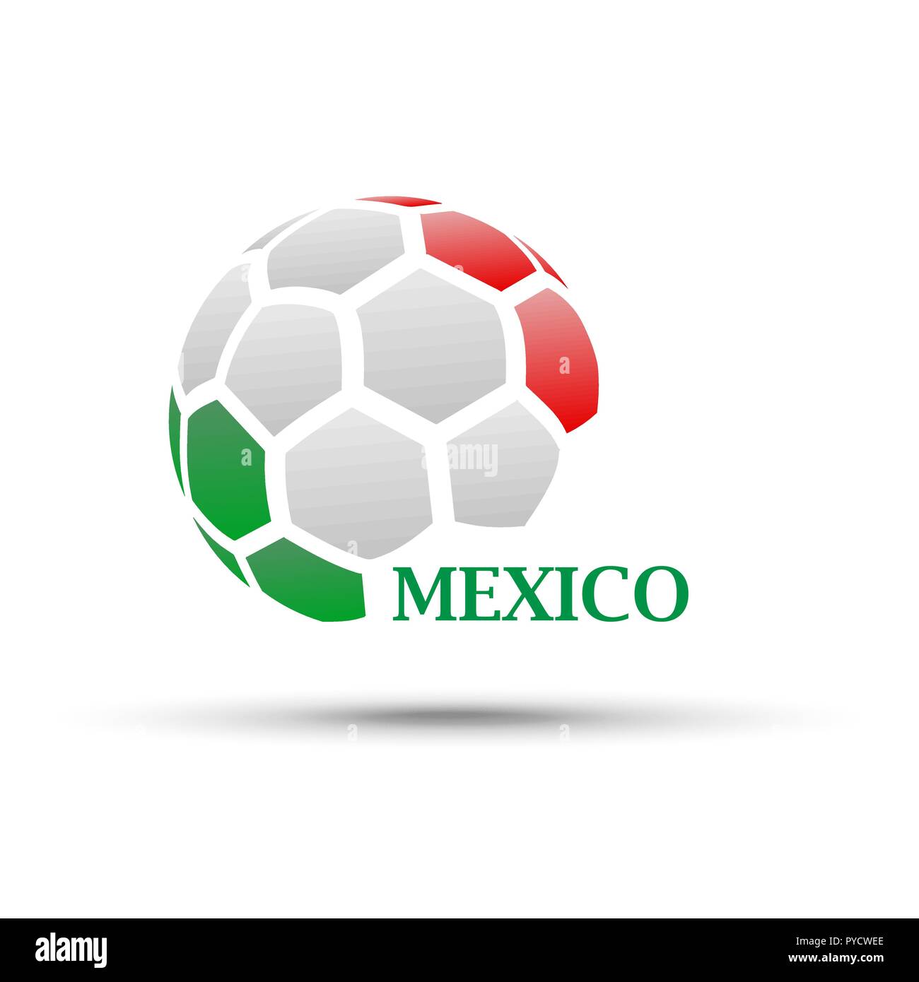 Football banner. Vector illustration of abstract soccer ball with ...