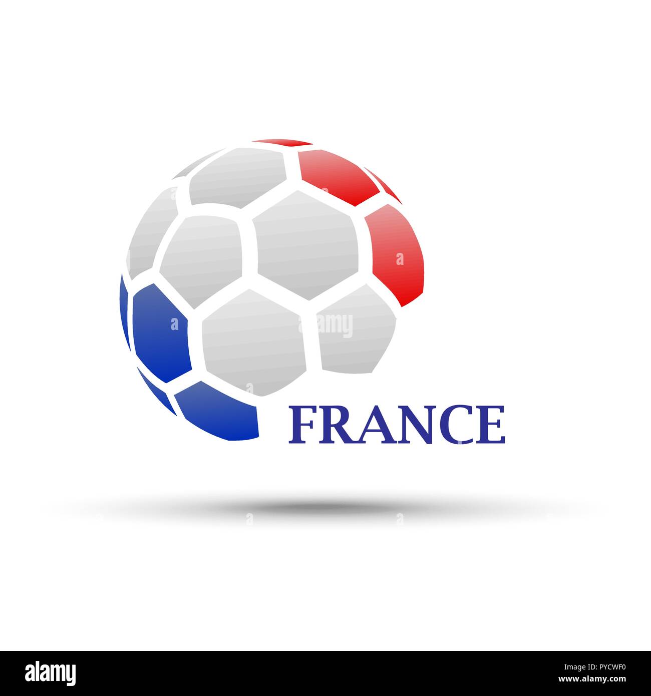 Football banner. Vector illustration of abstract soccer ball with ...