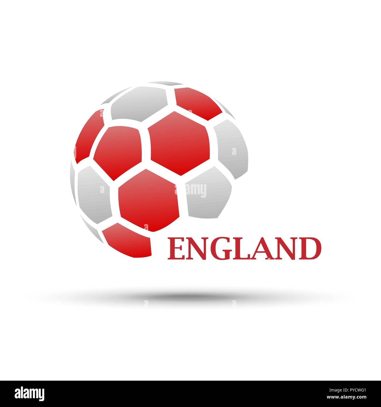 Football banner. Vector illustration of abstract soccer ball with ...