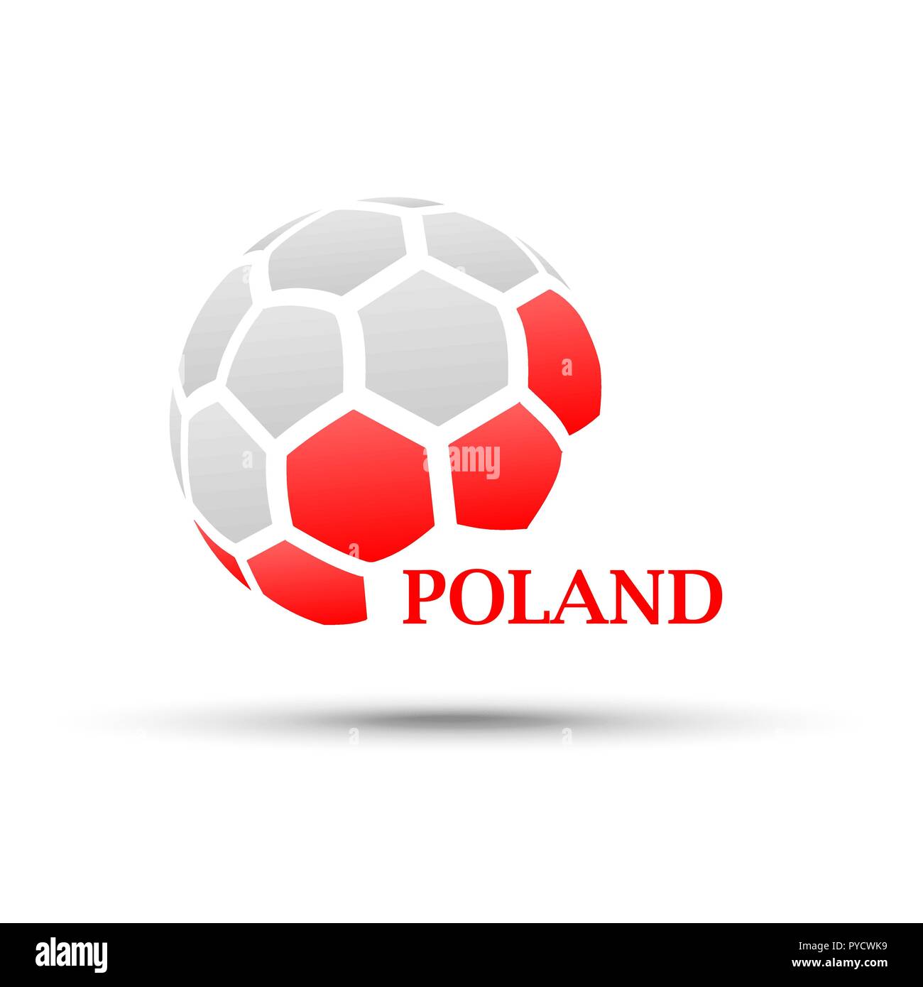 Football banner. Vector illustration of abstract soccer ball with ...