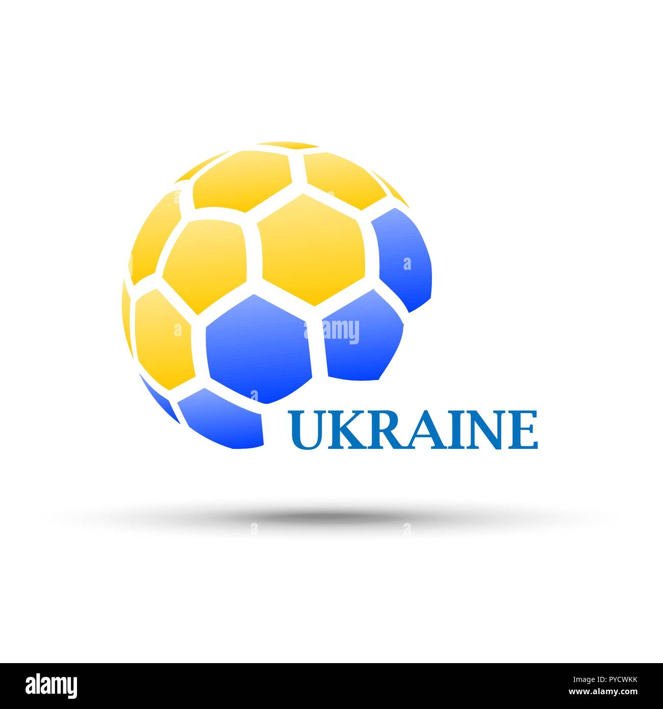 Football banner. Vector illustration of abstract soccer ball with ...