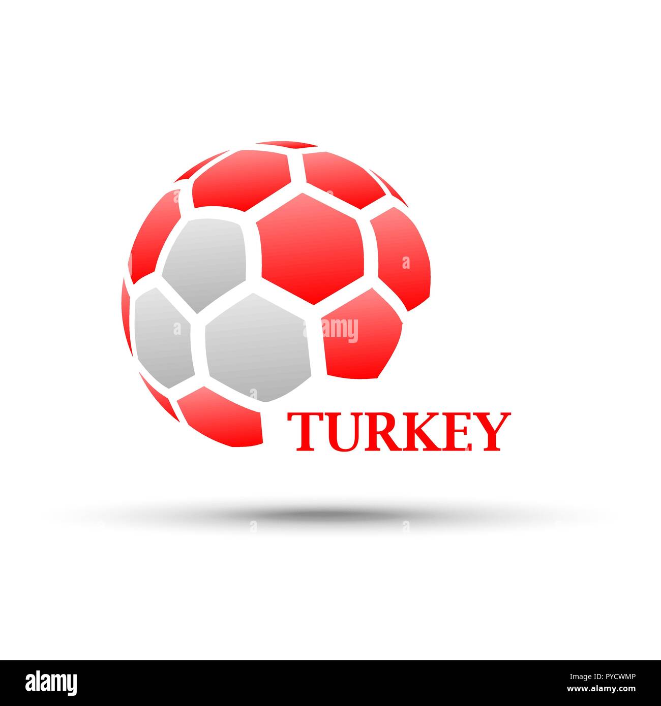 Football banner. Vector illustration of abstract soccer ball with ...
