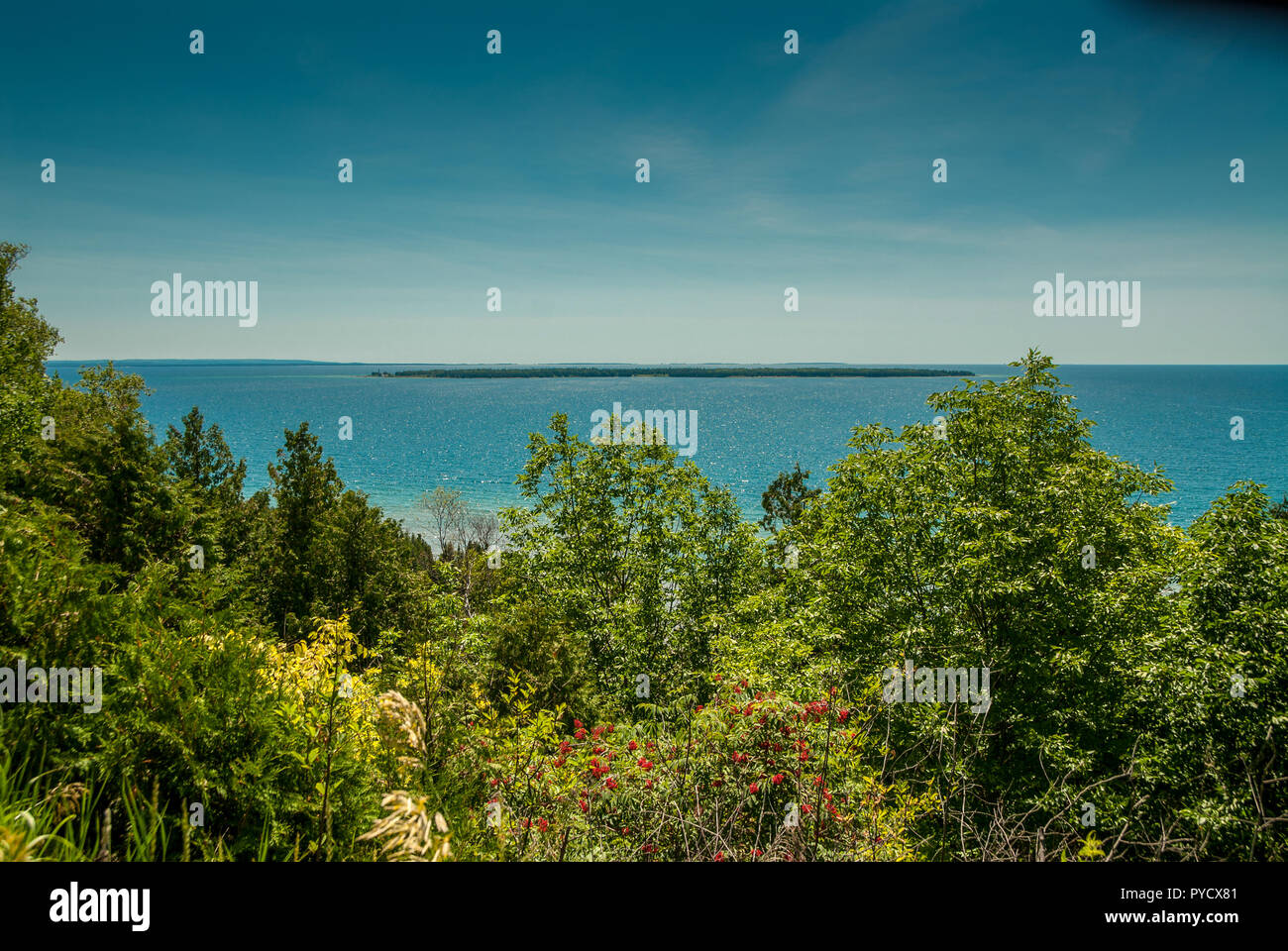 St. Helena Island Upper Peninsula - Lake Michigan, USA - Offshore ...