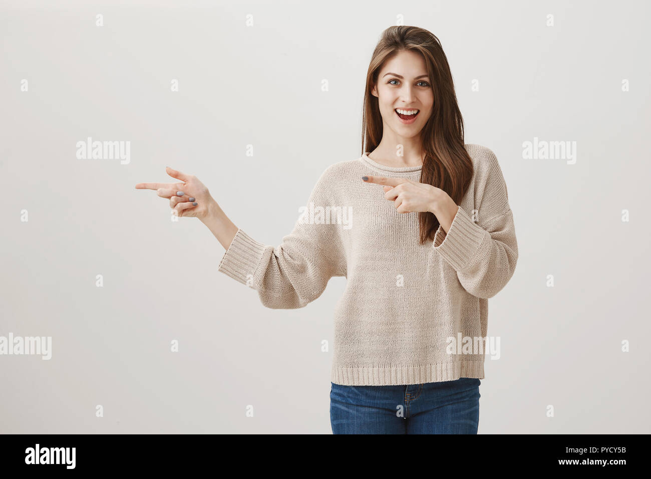 Let us hit that bar and shake up night. Portrait of happy excited ...