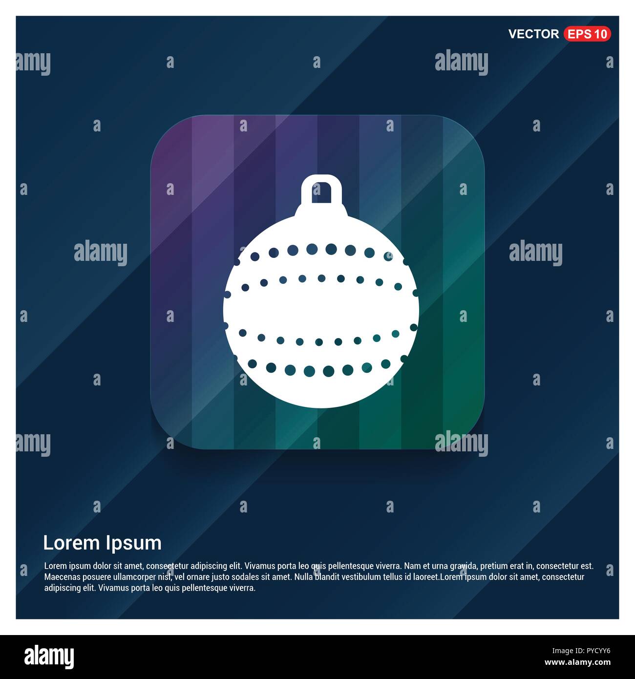 Christmas Ball Icon Stock Vector Image & Art - Alamy