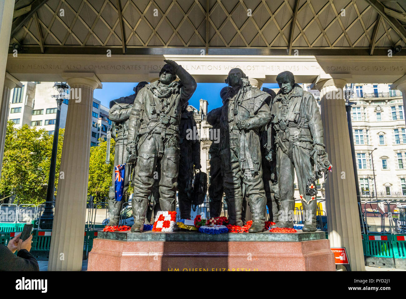The RAF bomber command memorial in London England Stock Photo - Alamy