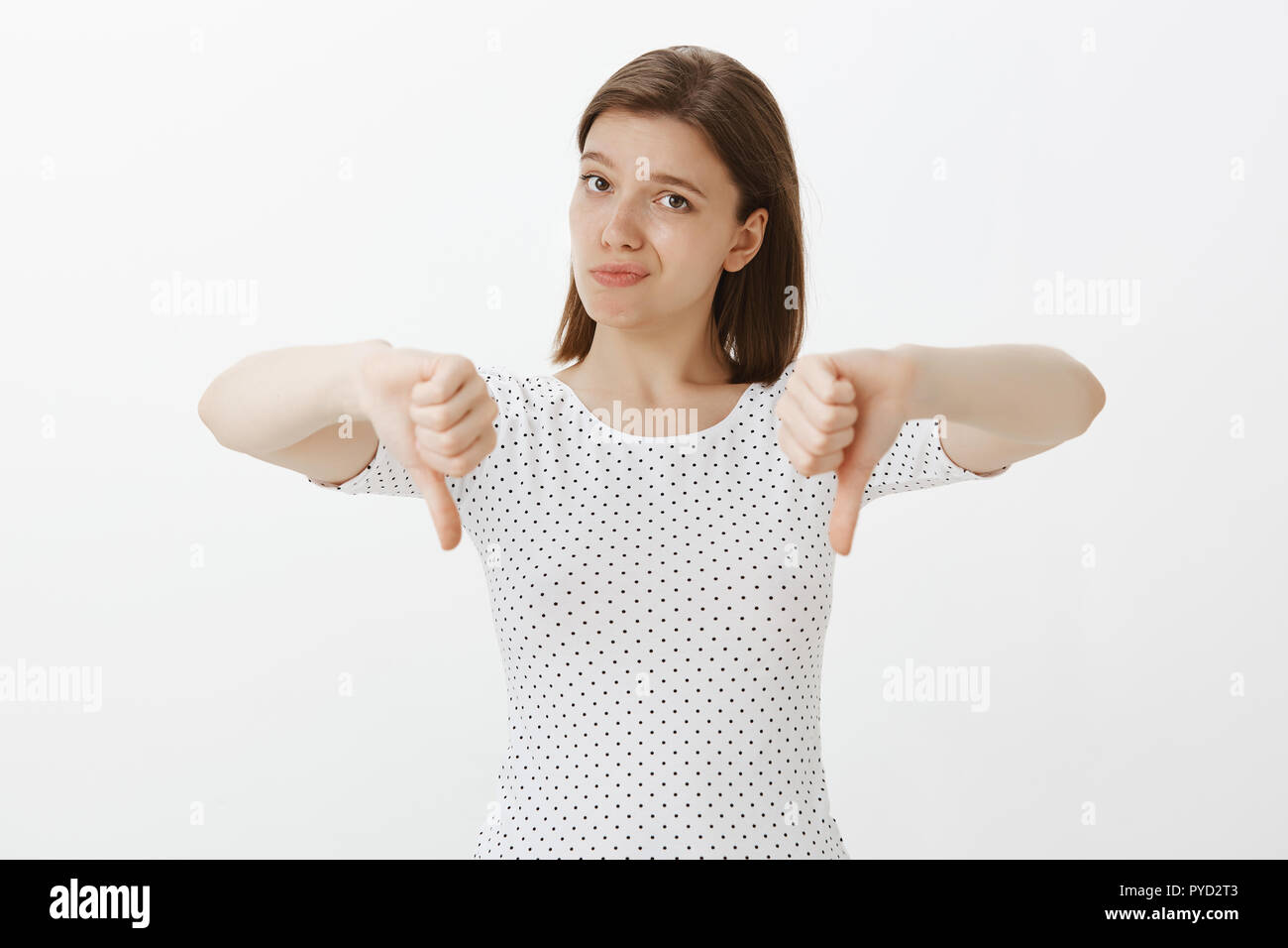 Expressing dislike hi-res stock photography and images - Alamy