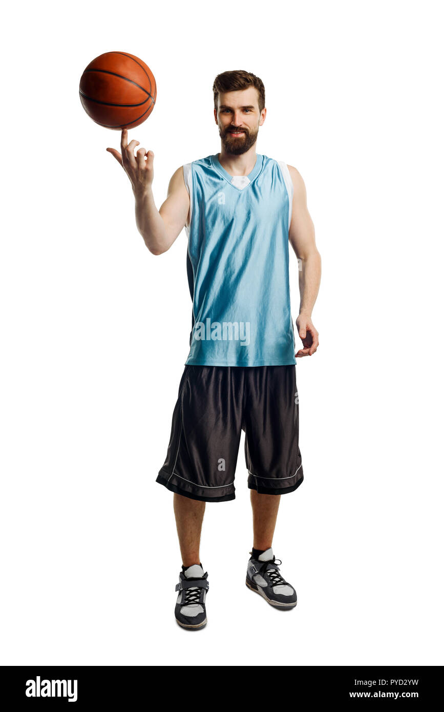 Portrait young strong basketball Cut Out Stock Images & Pictures - Alamy