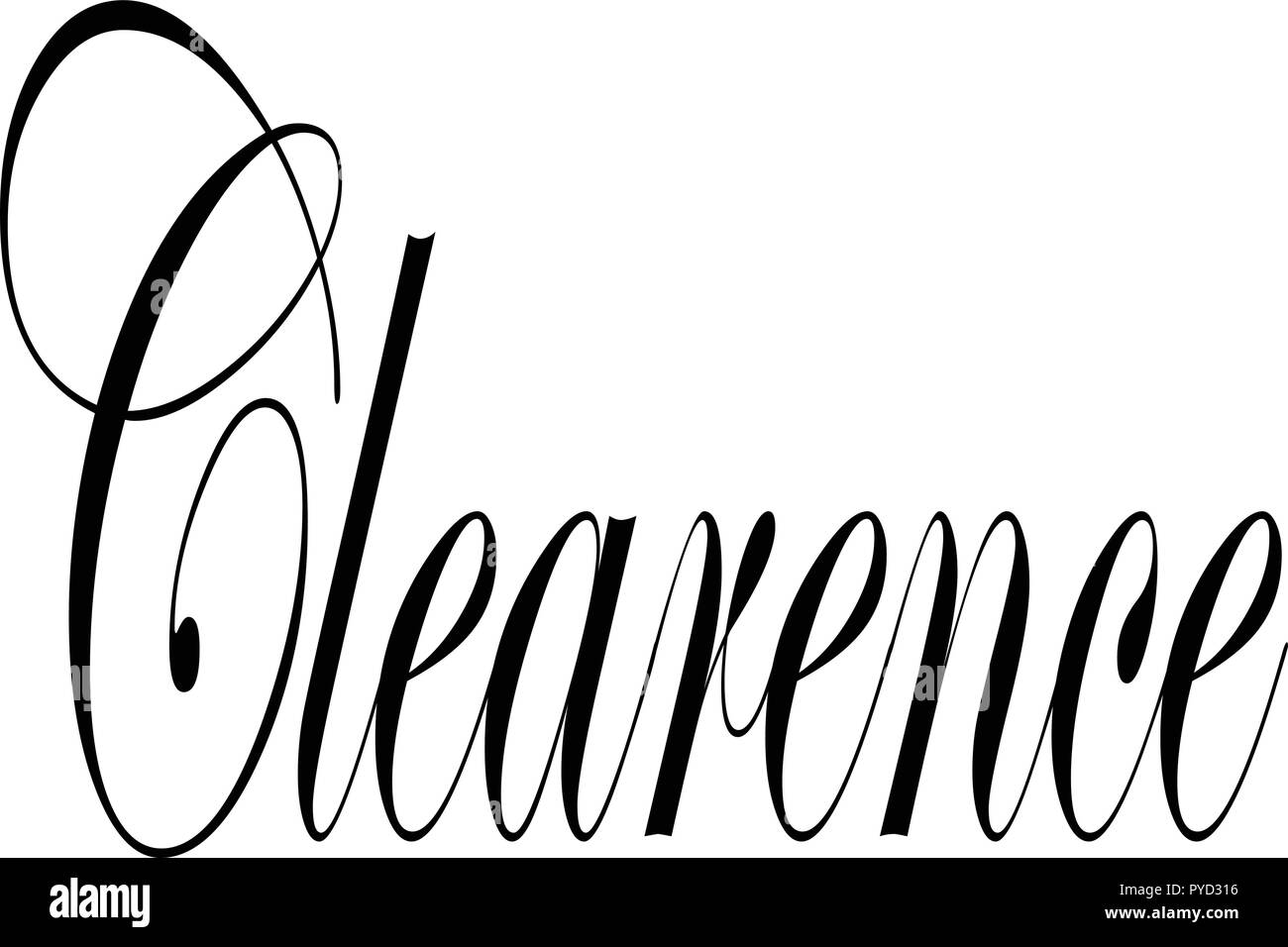 Clearence text sign illustration om white background Stock Vector Image ...