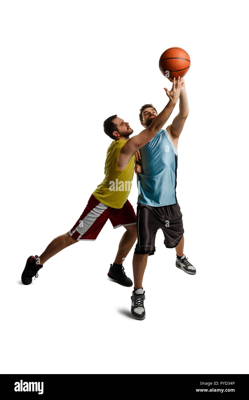 Vertical portrait of basketball players Stock Photo - Alamy