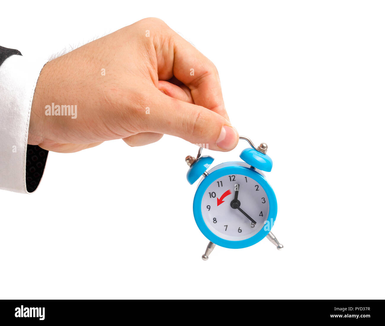 Back in time clock hi-res stock photography and images - Alamy