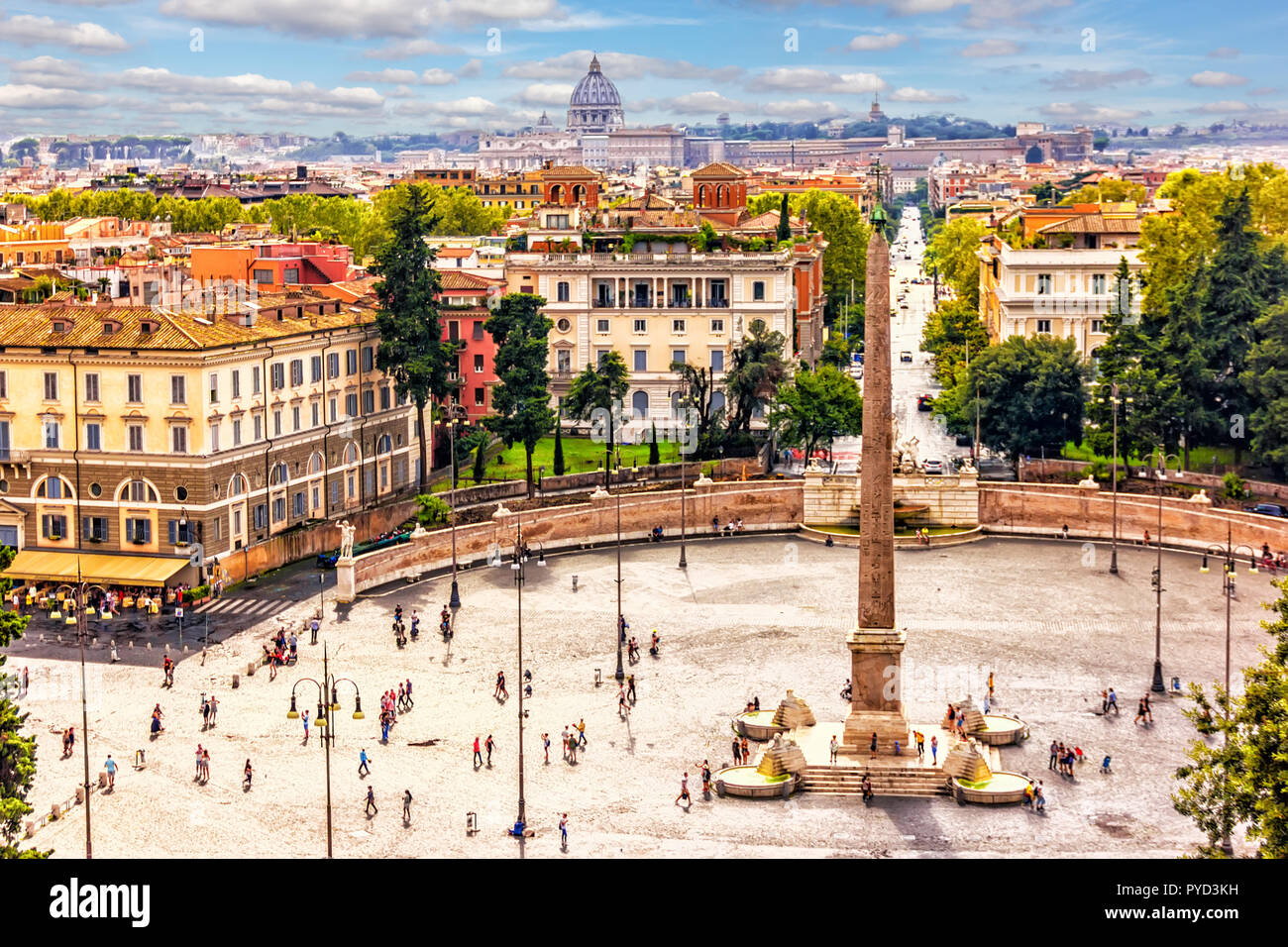 Fountains of villa borghese rome hi-res stock photography and images ...