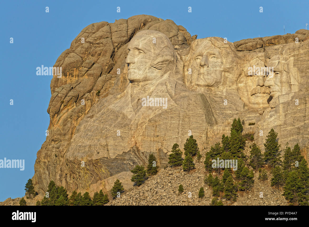 Mount Rushmore as seen from the road to Keystone Stock Photo - Alamy