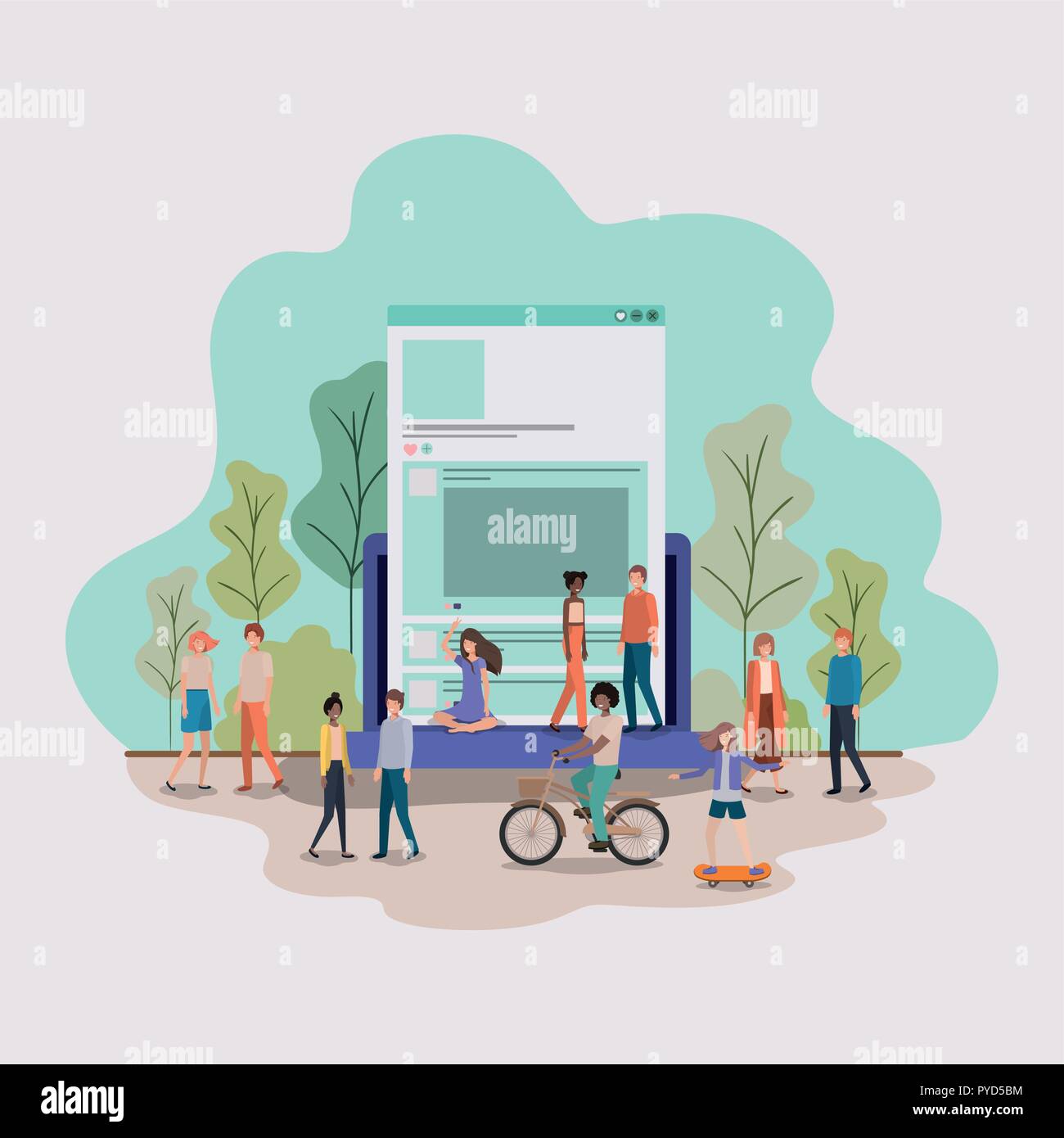 mini people with laptop computer Stock Vector Image & Art - Alamy