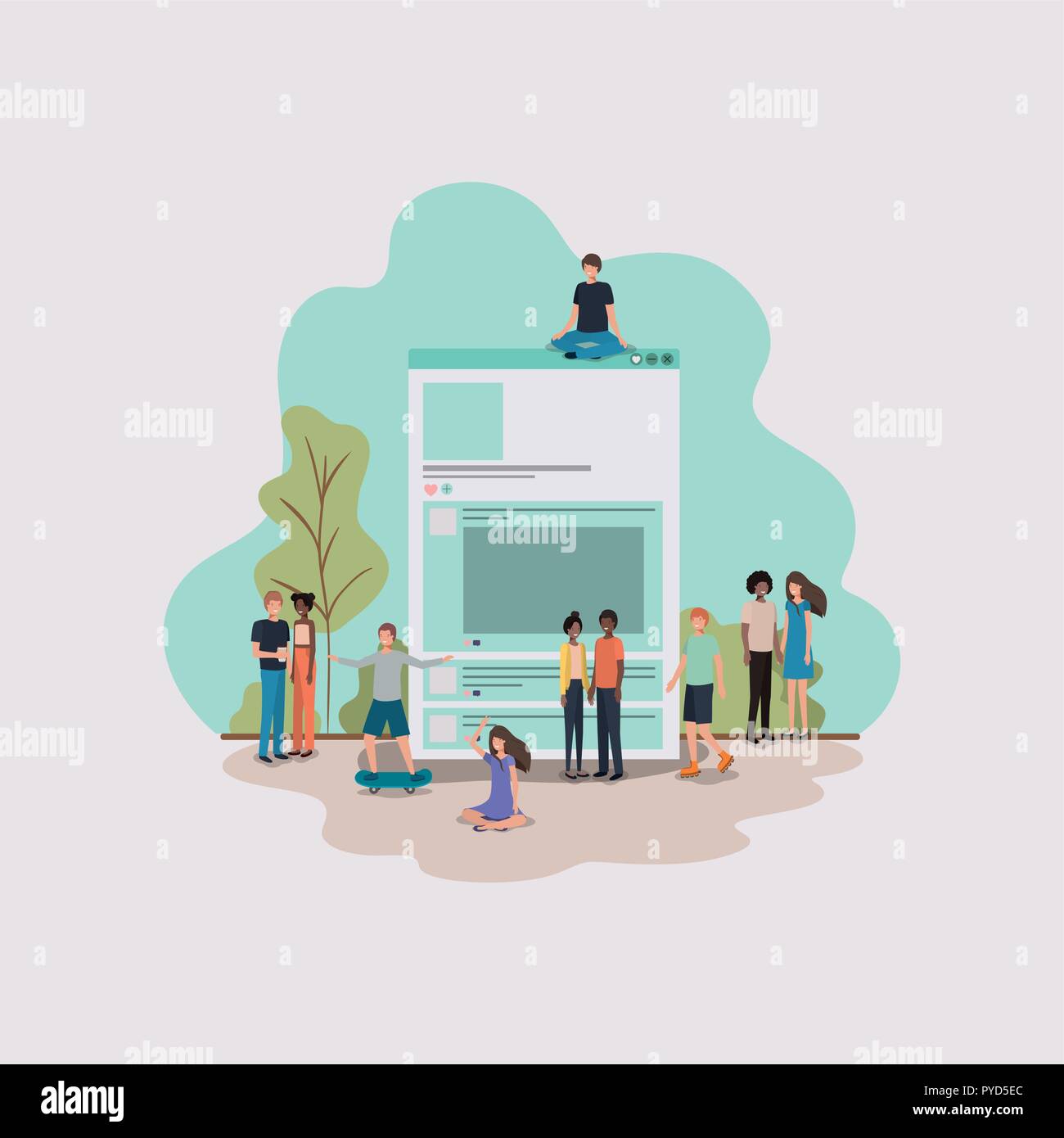 Business people working documents document Stock Vector Images - Alamy