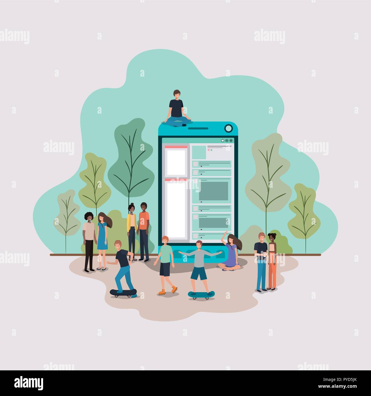 Persons working in design Stock Vector Images - Alamy