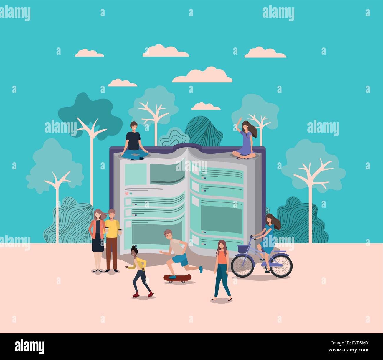 Mini book Stock Vector Images - Alamy