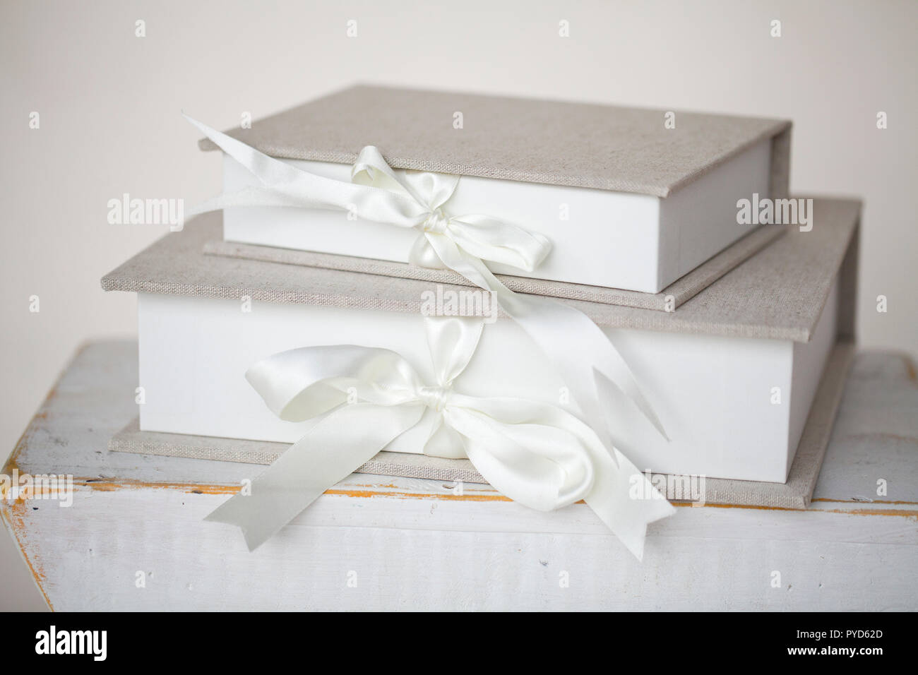 Product Example of a hardcover linen album Stock Photo - Alamy