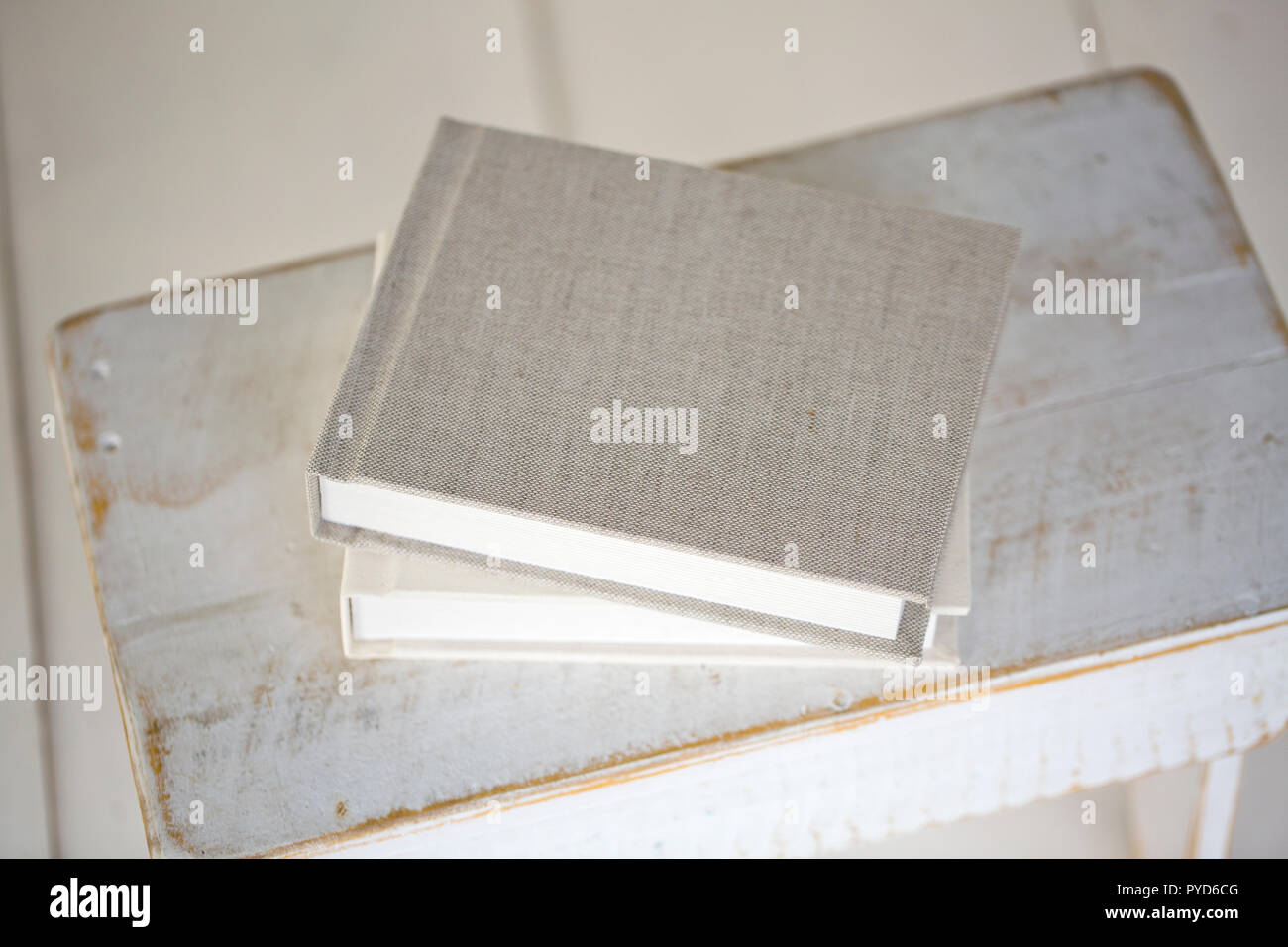 Product Example of a hardcover linen album Stock Photo - Alamy