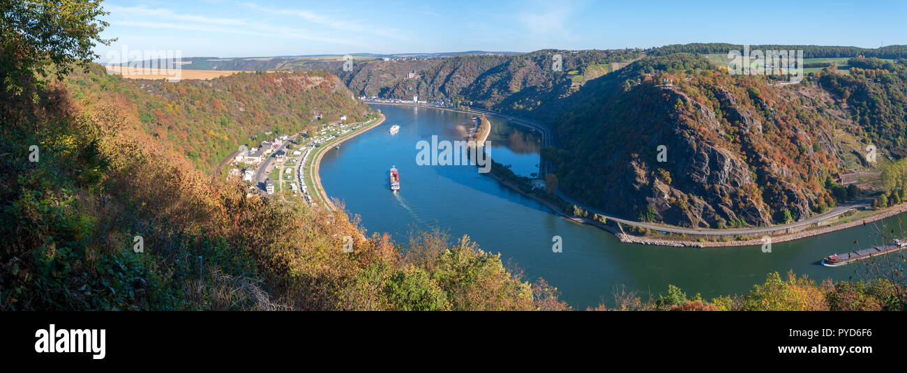 Loreley river panorama hi-res stock photography and images - Alamy