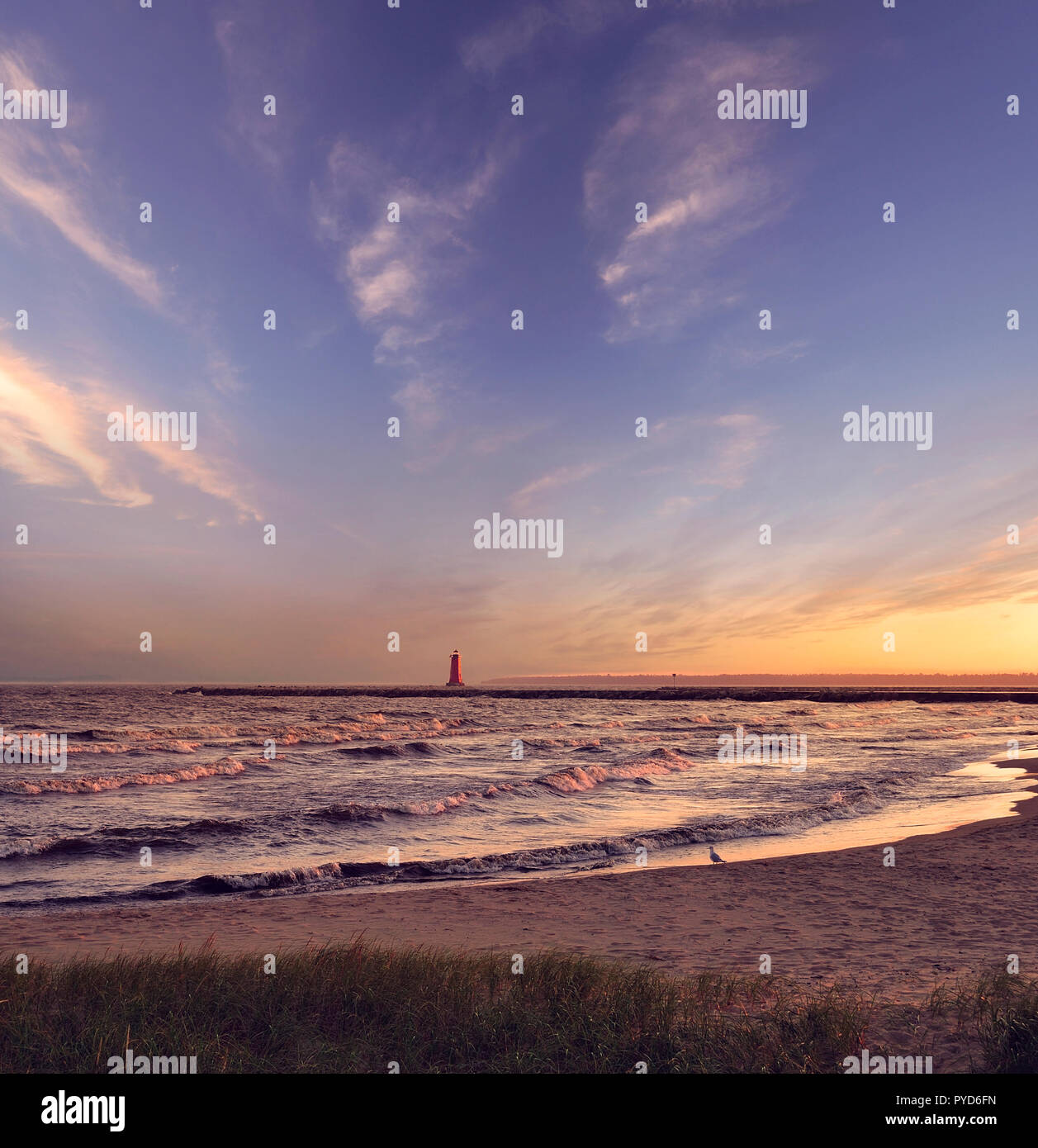 Manistique lighthouse hi-res stock photography and images - Alamy