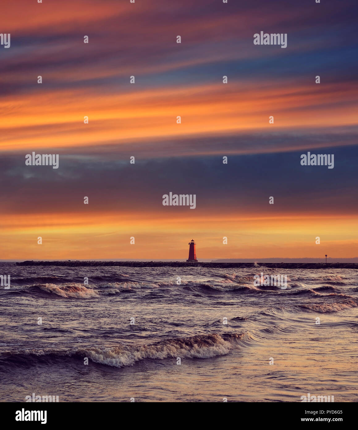 Manistique michigan lighthouse hi-res stock photography and images - Alamy