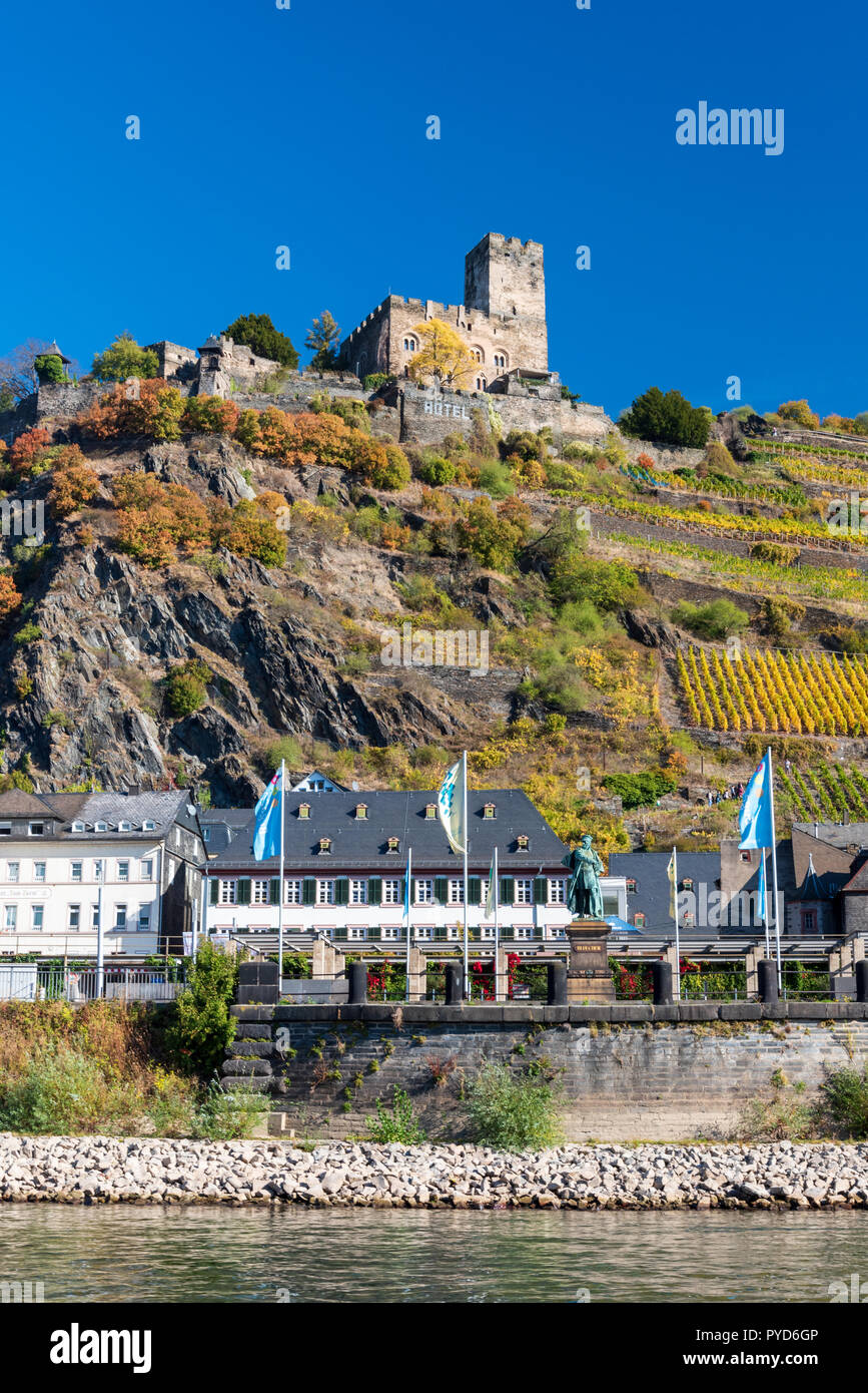 Autumn colours kaub rheinland pfalz rheinland rhineland germany ...