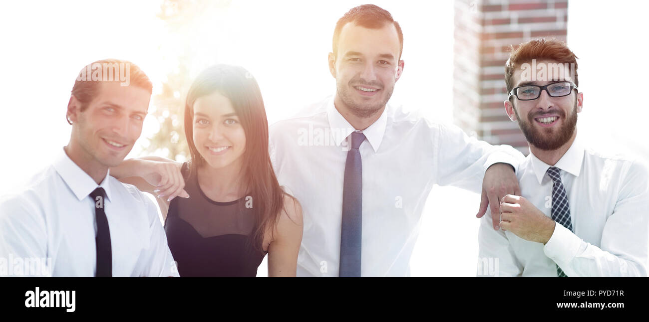 closeup portrait of friendly business team Stock Photo - Alamy
