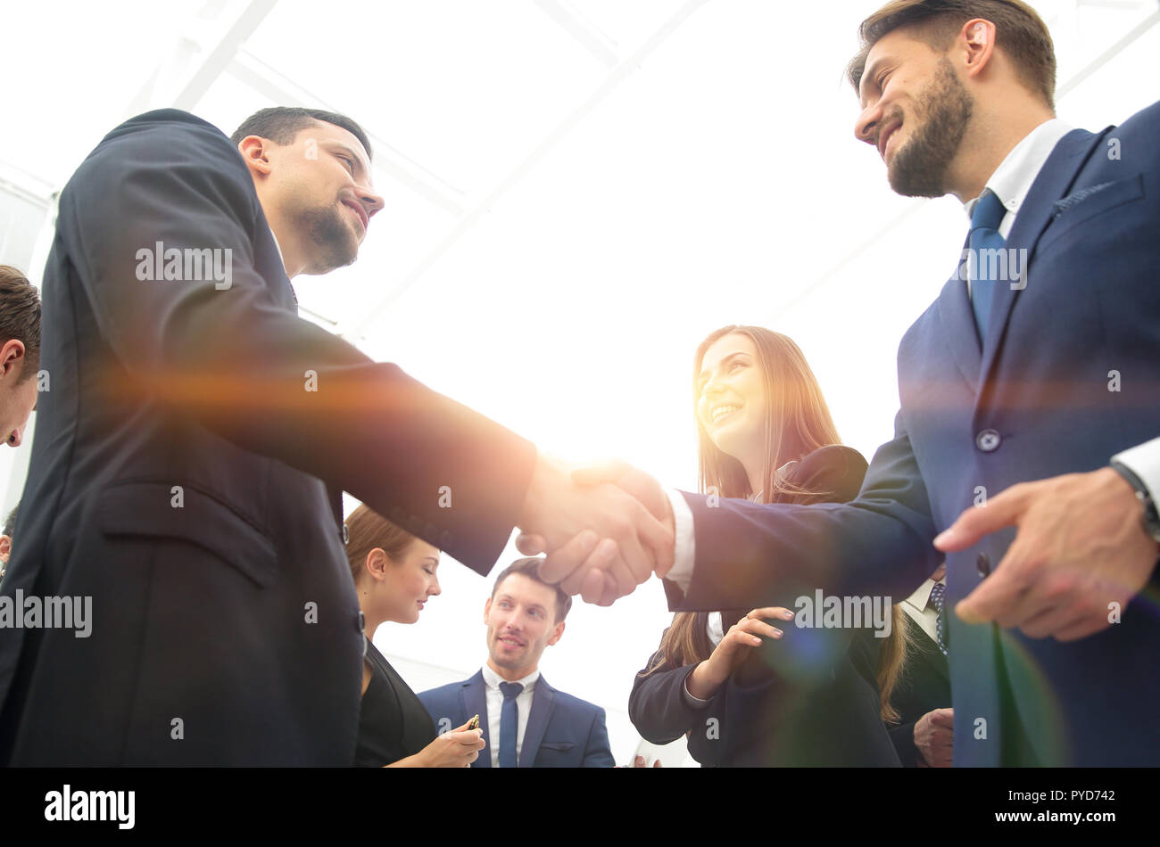 business concept. welcome and handshake of business partners Stock ...
