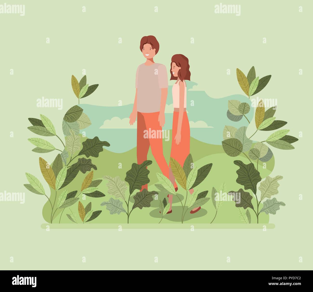 Person on fitness walk Stock Vector Images - Alamy