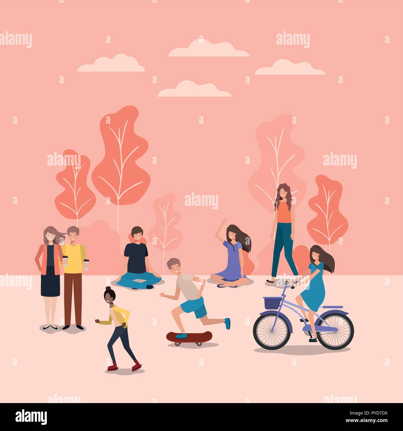 Adults leisure activities Stock Vector Images - Alamy