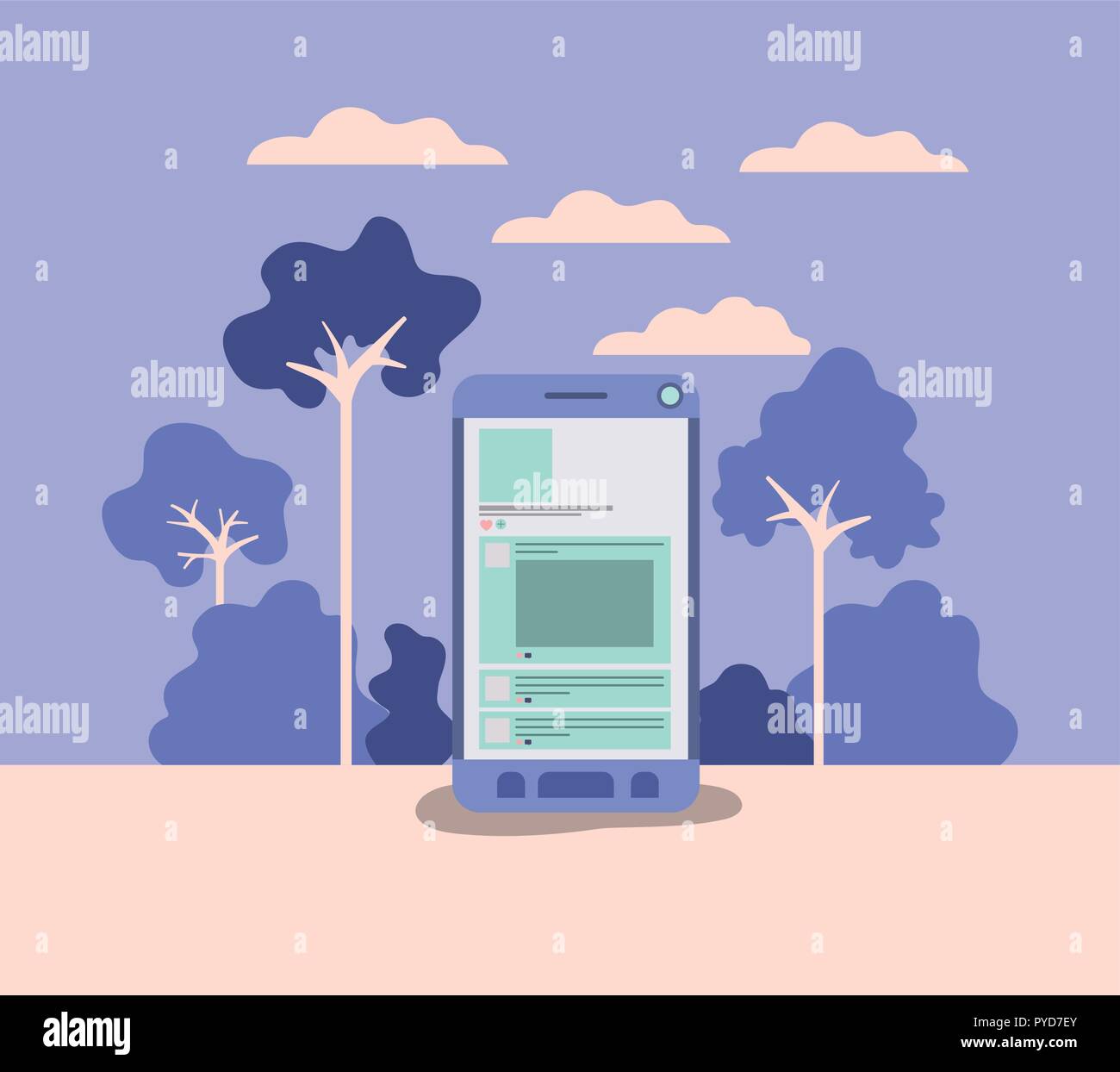 Cellular park Stock Vector Images - Alamy
