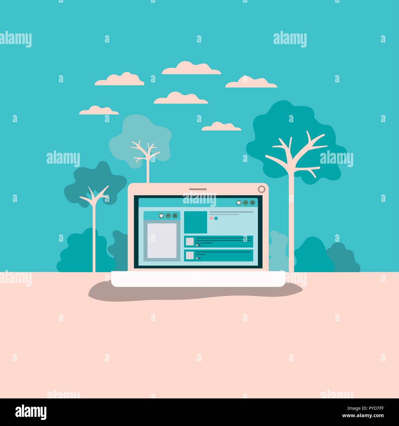 Computer technology camp Stock Vector Images - Alamy
