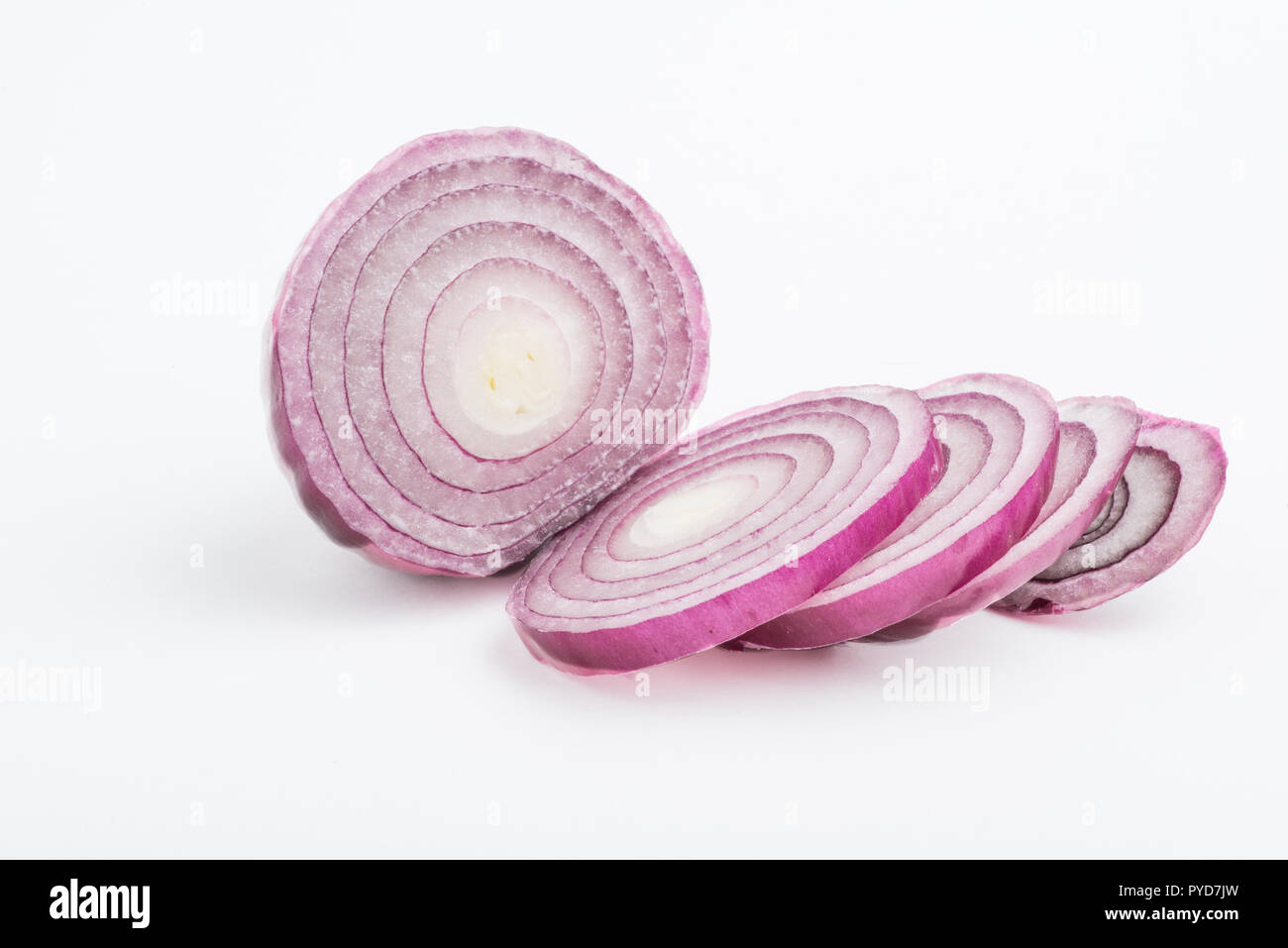 Red onion rings Stock Photo - Alamy