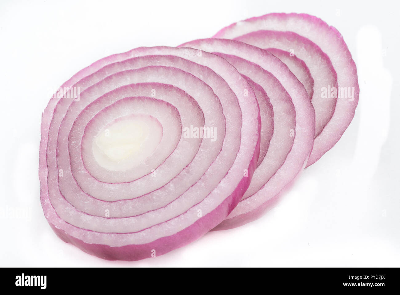 Red onion rings Stock Photo - Alamy