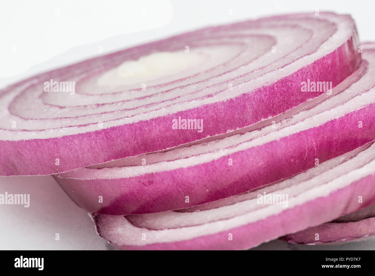 Red onion rings Stock Photo - Alamy
