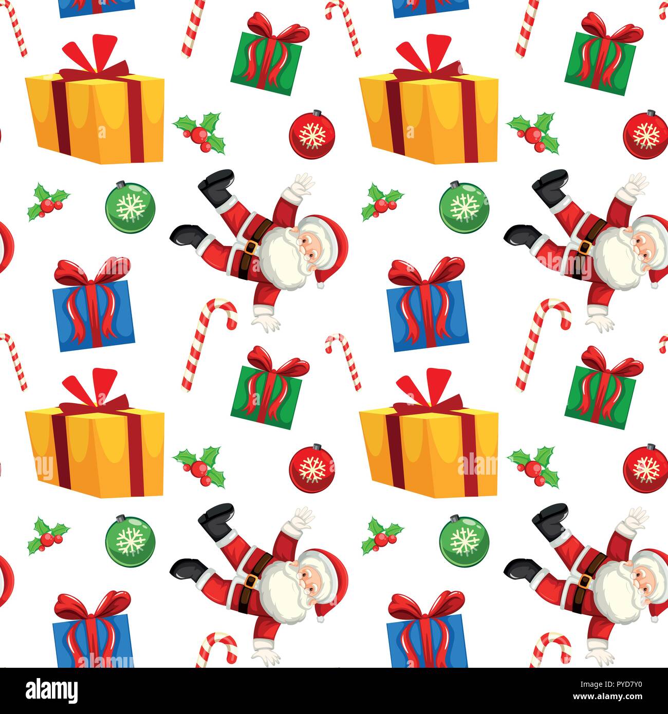 Christmas present seamless pattern illustration Stock Vector Image ...