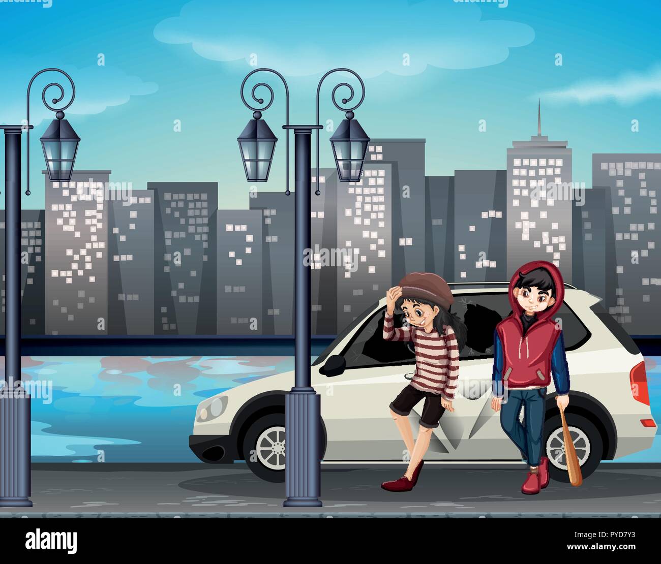 Bad kids drawing Stock Vector Images - Alamy