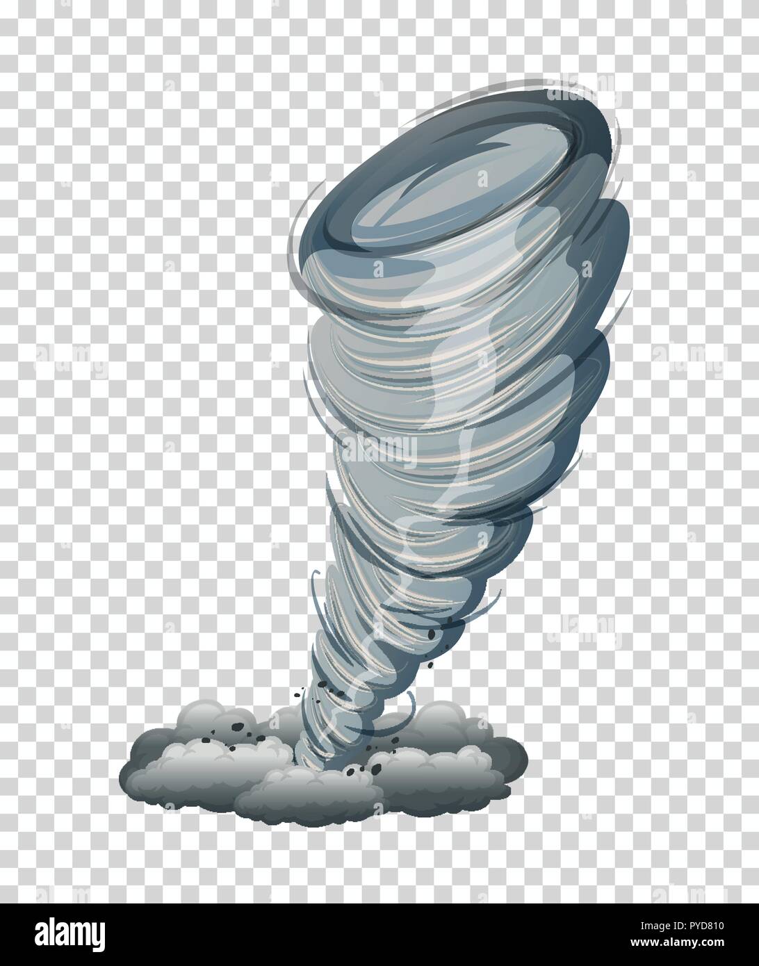 Large tornado isolated graphic illustration Stock Vector Image & Art ...