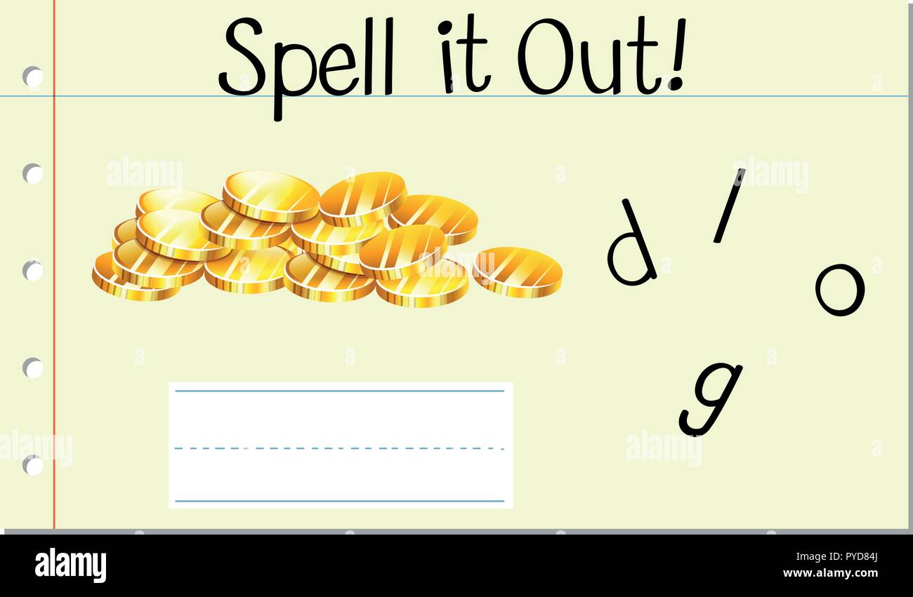 Word gold Stock Vector Images - Alamy