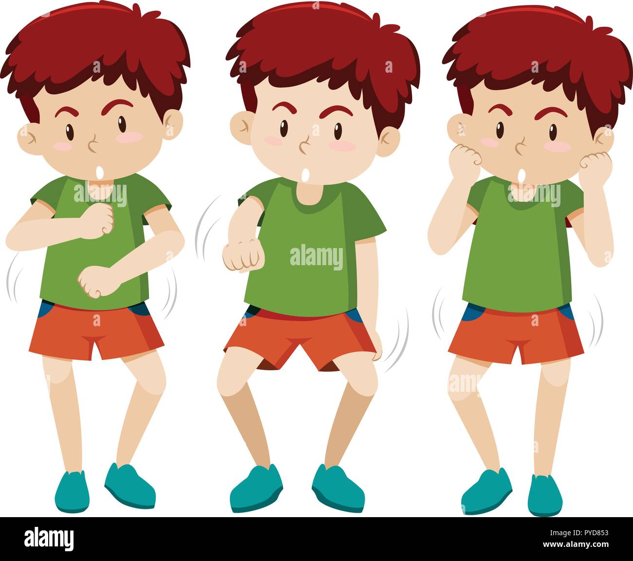 Set of boy dancing illustration Stock Vector Image & Art - Alamy