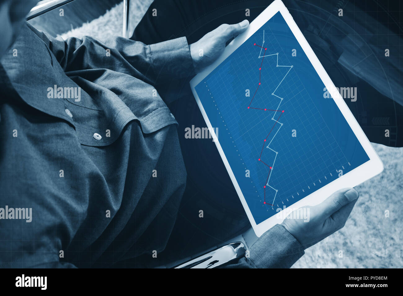 Business graph chart on digital screen hi-res stock photography and ...