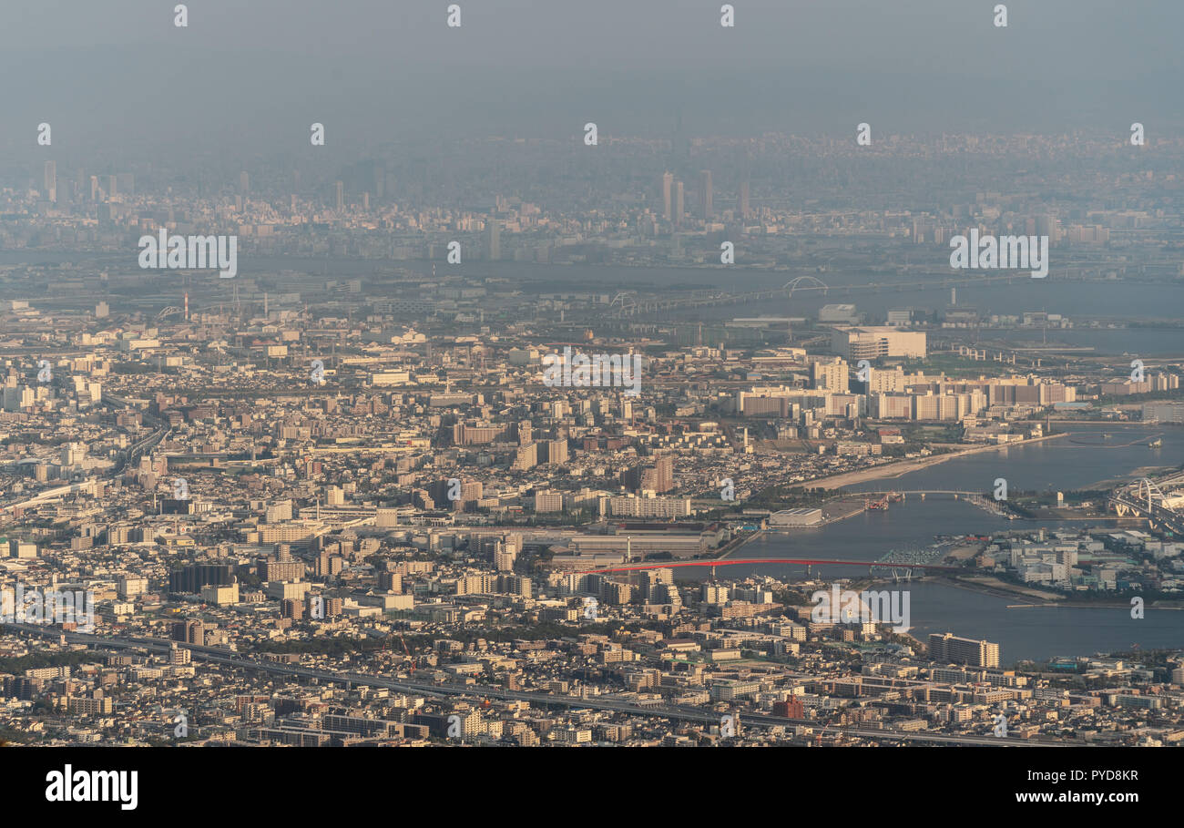 Japan skyline, Kobe and Osaka cityscape Stock Photo - Alamy