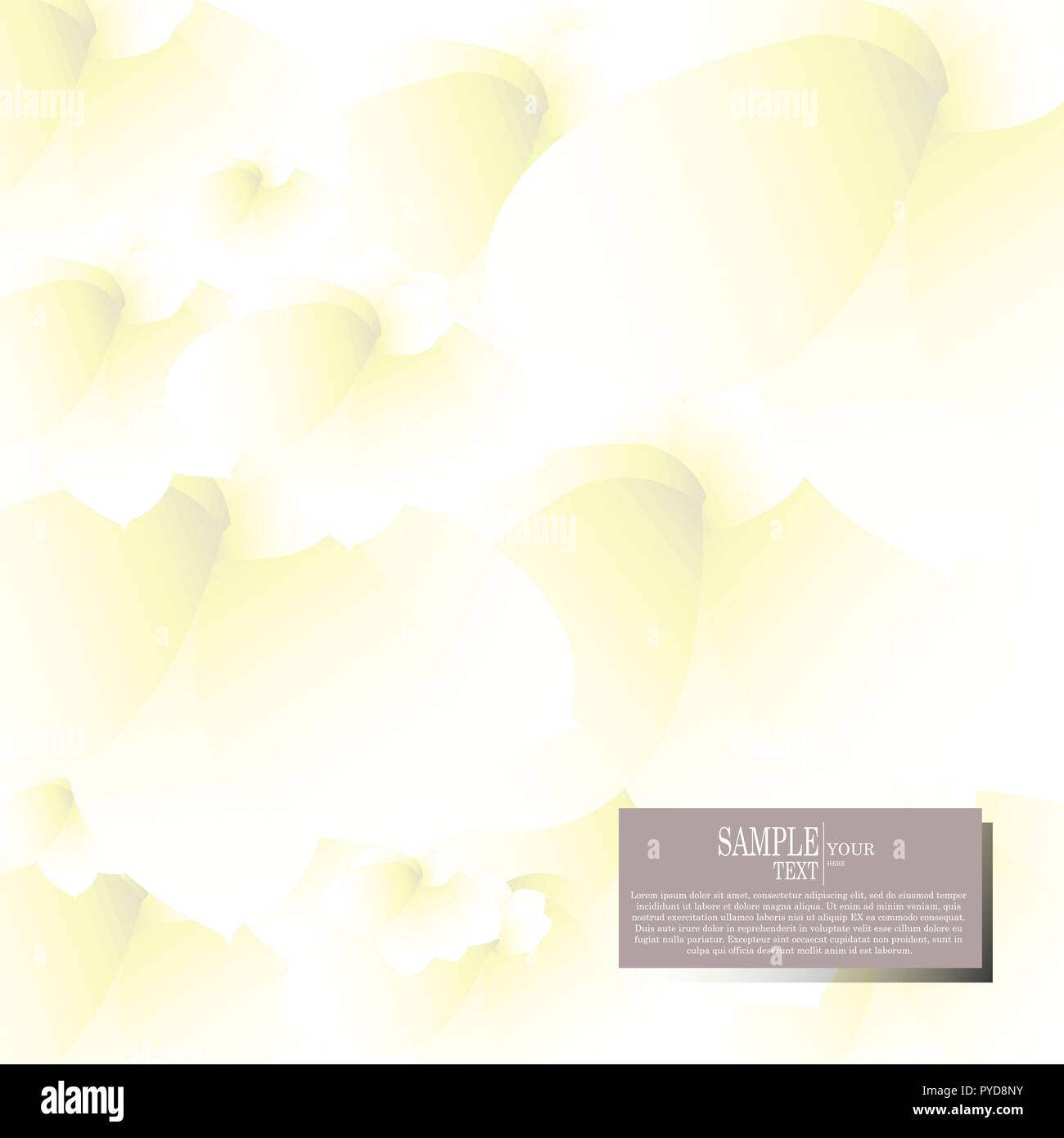 Vector abstract watercolor yellow flower background design Stock Vector ...