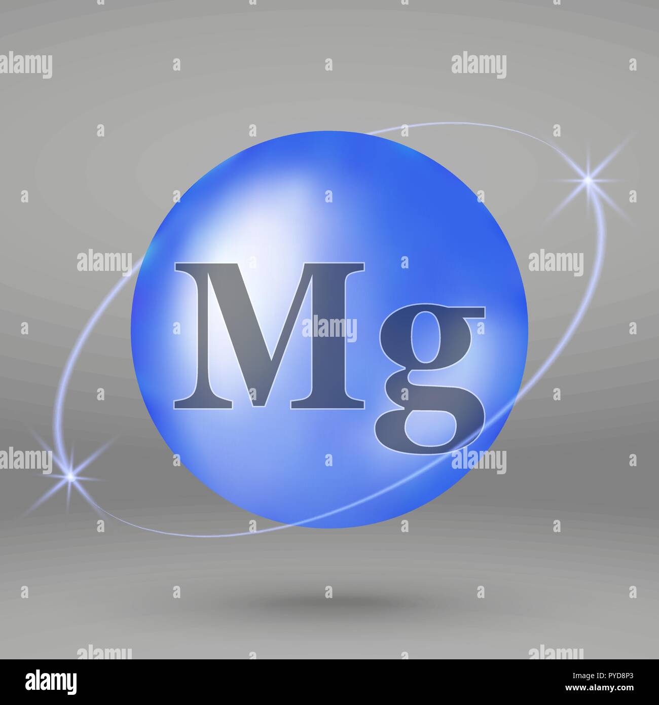 Magnesium icon. mineral drop pill capsule. Mineral complex design Stock ...