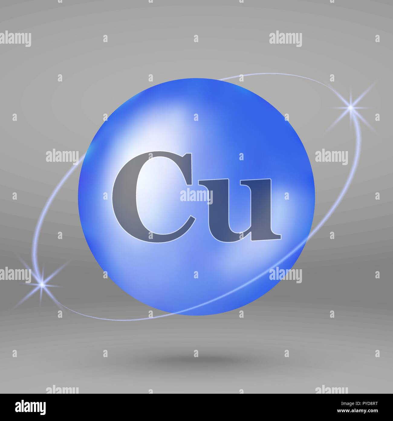 Copper icon. mineral drop pill capsule. Mineral complex design Stock ...